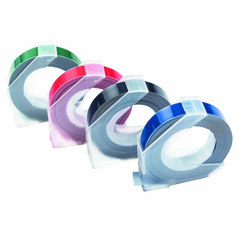 Cinta autoadhesiva para rotuladora 9 mm x 3m 4 colores básico - Devoto ...