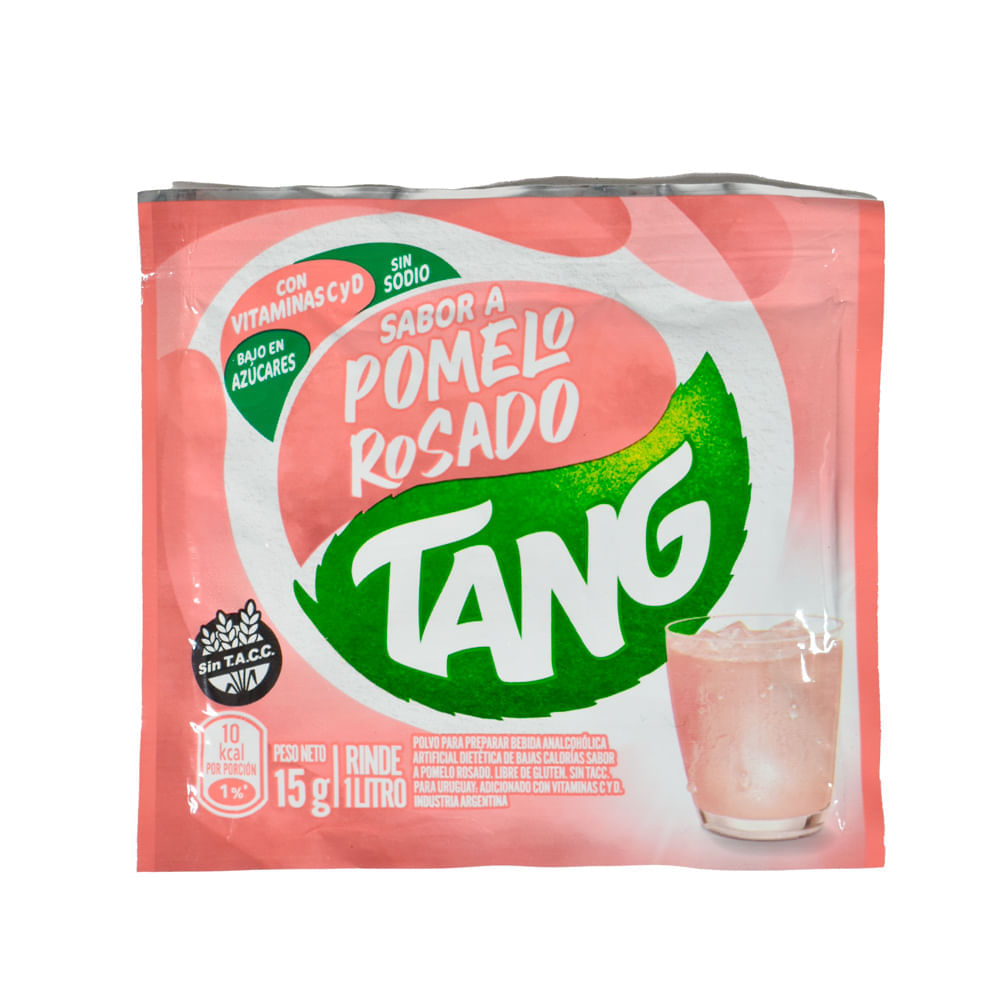 Refresco TANG Pomelo Rosado 15 g - Devoto Hnos. S.A.