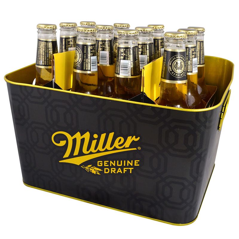 Cerveza MILLER 355 cc 12 un. + hielera - Devoto Hnos. S.A.