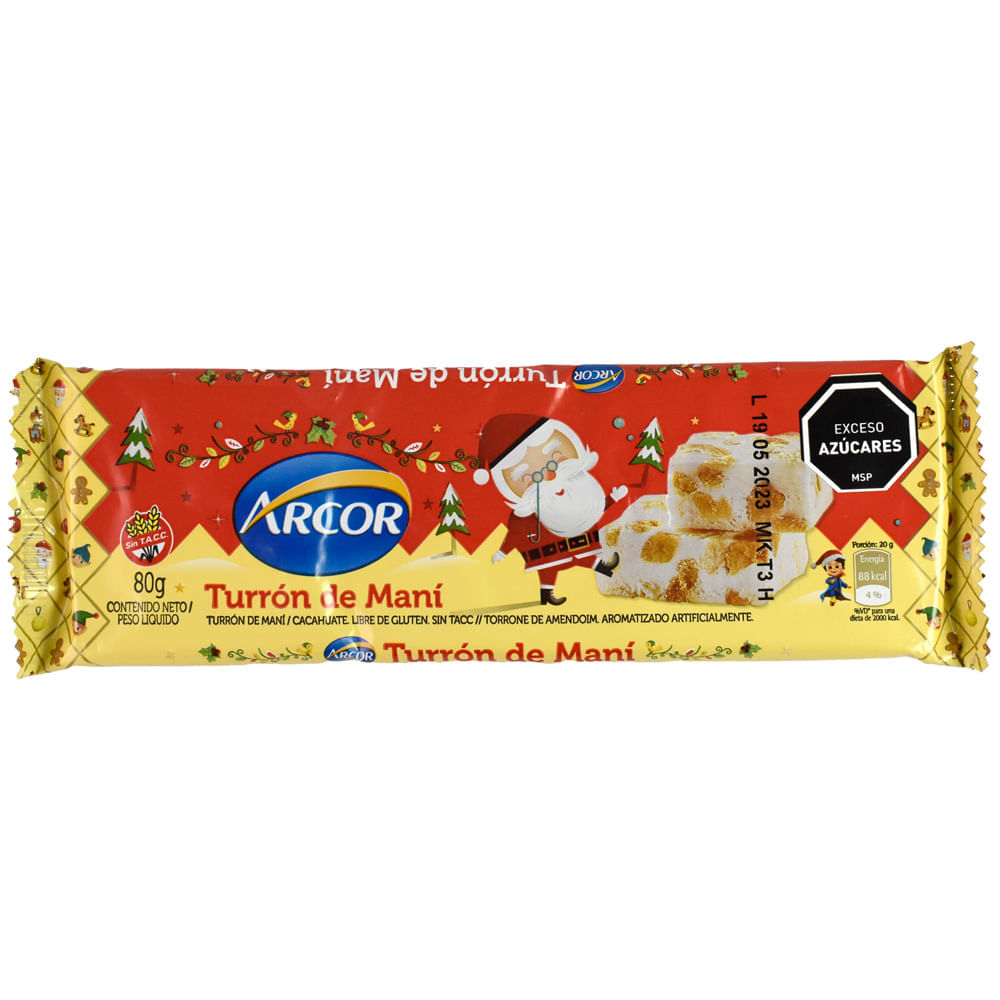 Turrón de maní ARCOR 80 g - Devoto Hnos. S.A.
