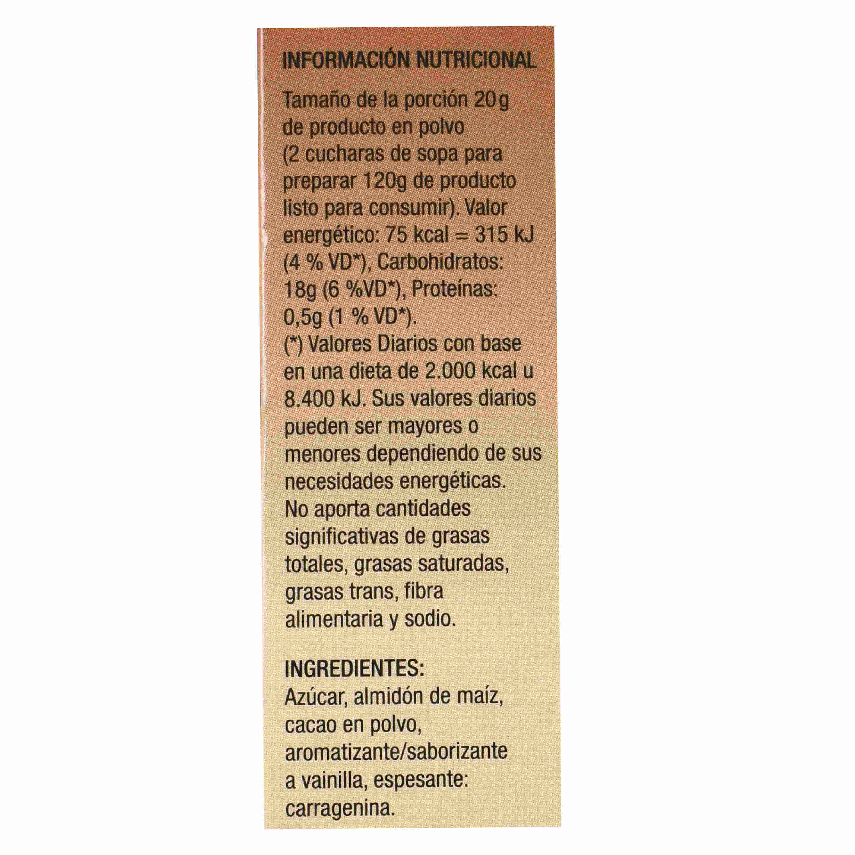 Postre PRECIO LÍDER chocolate 8 porciones - Devoto Hnos. S.A.