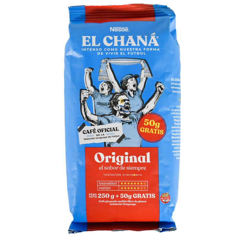 Café Molido CHANÁ 250 g + 50 g de Regalo - Devoto Hnos. S.A.