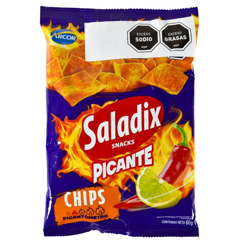 Snack SALADIX Chips Picante 60 g - Devoto Hnos. S.A.