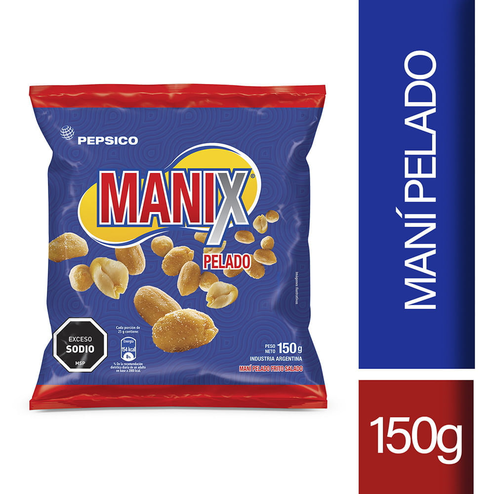 Maní pelado MANIX 150 g - Devoto Hnos. S.A.