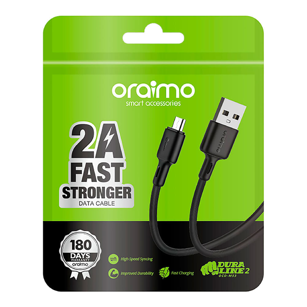 Cable ORAIMO Micro usb 2A 1 metro Mod. OCDM53 - Devoto Hnos. S.A.