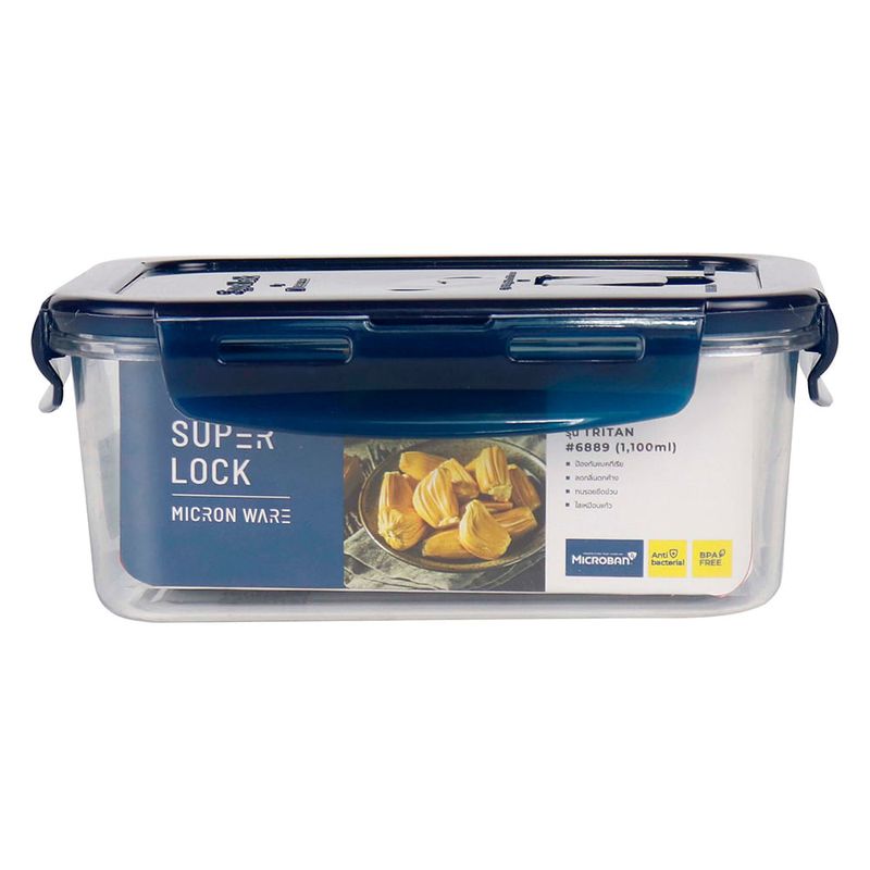 Contenedor rectangular en Tritán 1850 ml Super Lock - Devoto Hnos. S.A.