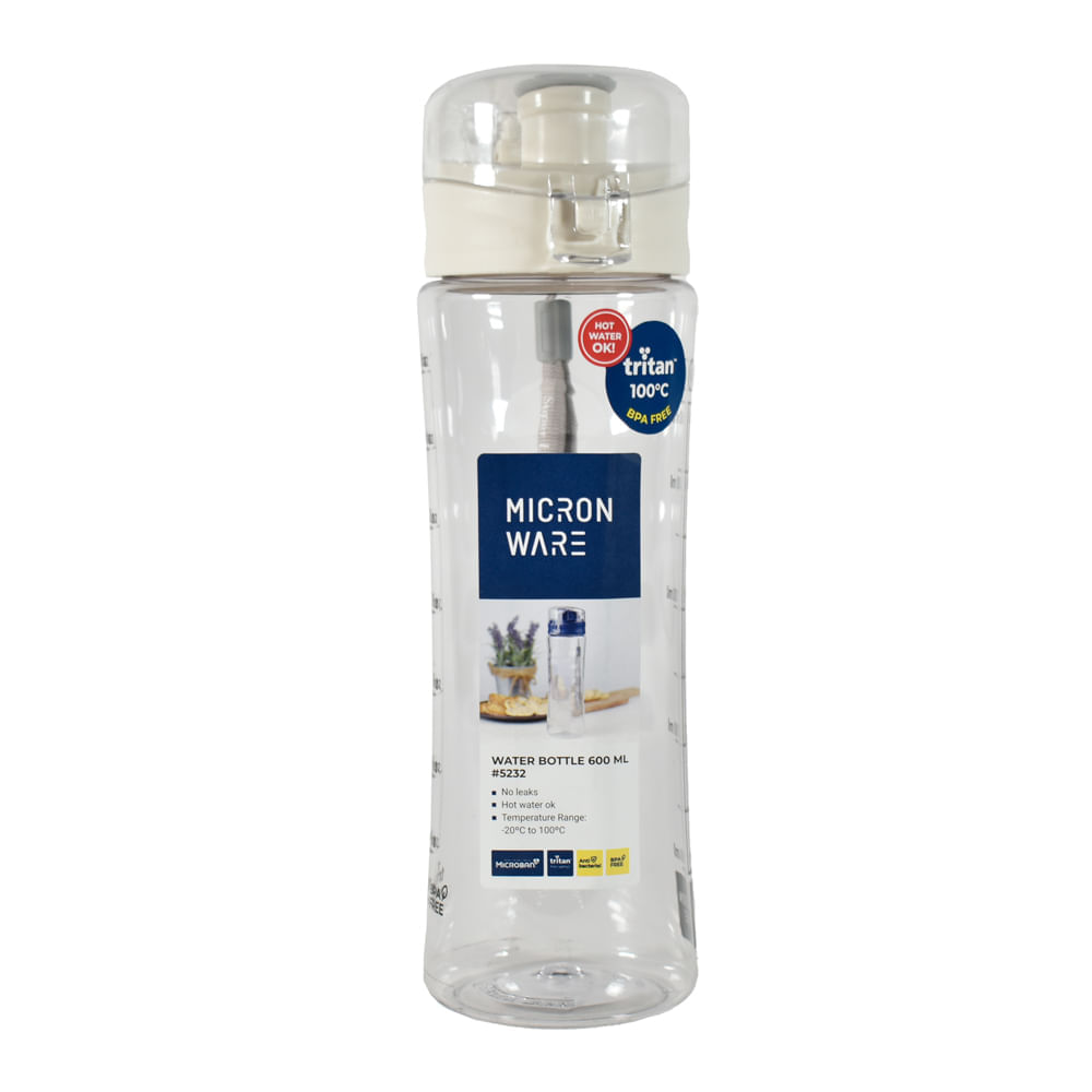Botella En Tritan 600 ml Super Lock blanca - Devoto Hnos. S.A.