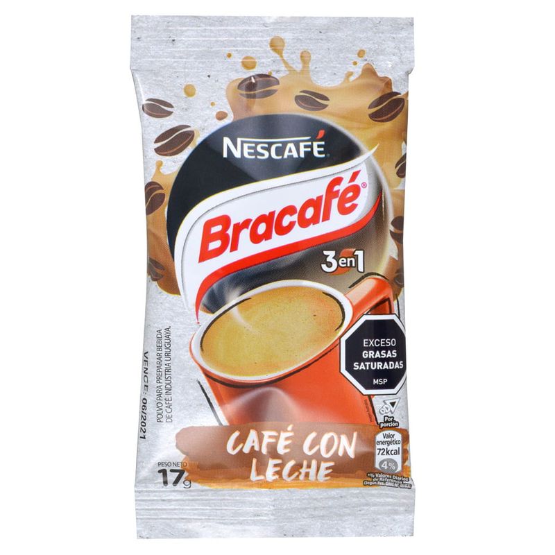 Café NESCAFÉ Bracafé 3 en 1 unidad - Devoto Hnos. S.A.