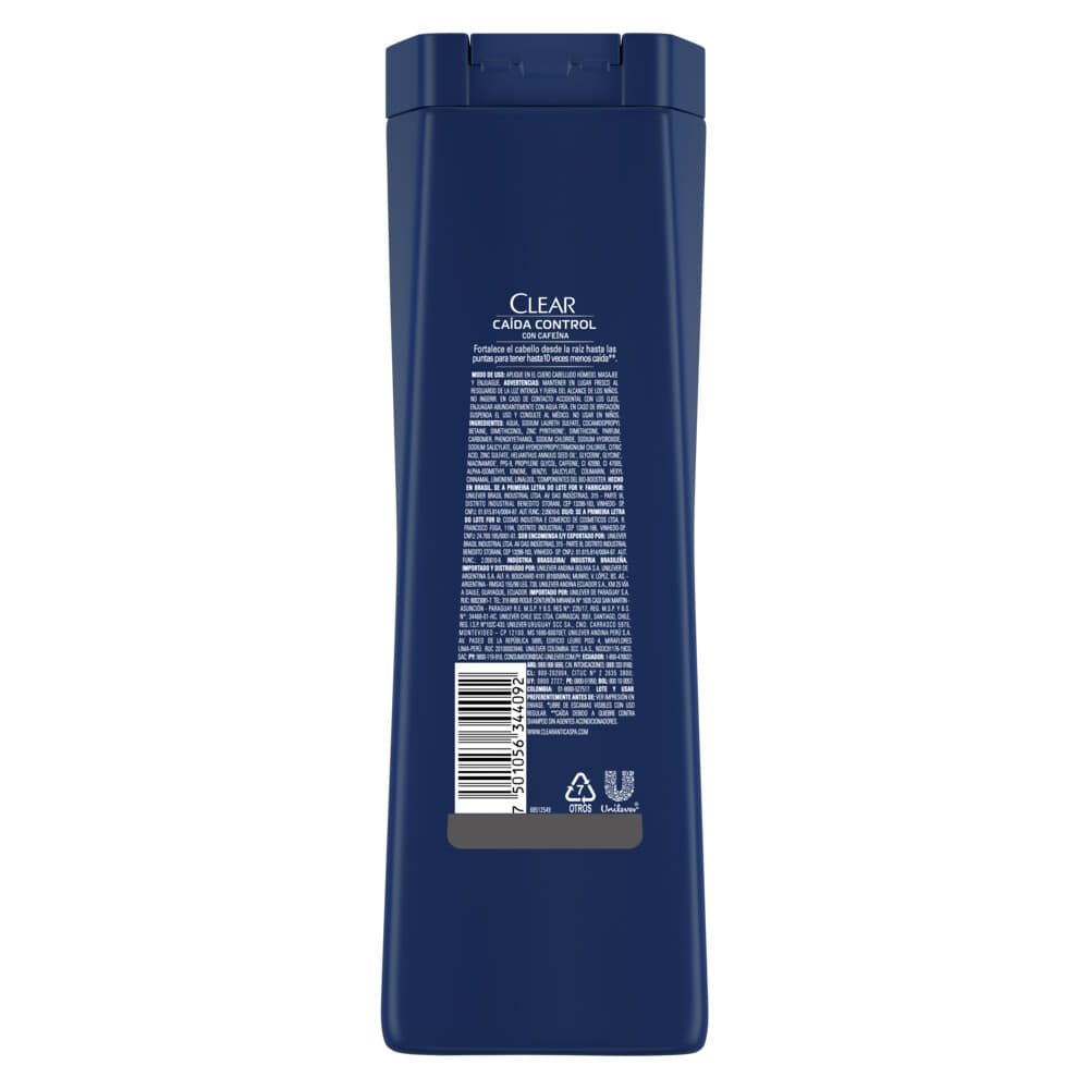 Shampoo CLEAR caída control 400ml - Devoto Hnos. S.A.