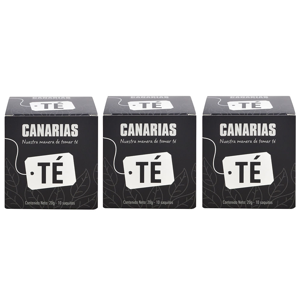 Pack 3x2 té negro Canarias 10 sobres - Devoto Hnos. S.A.