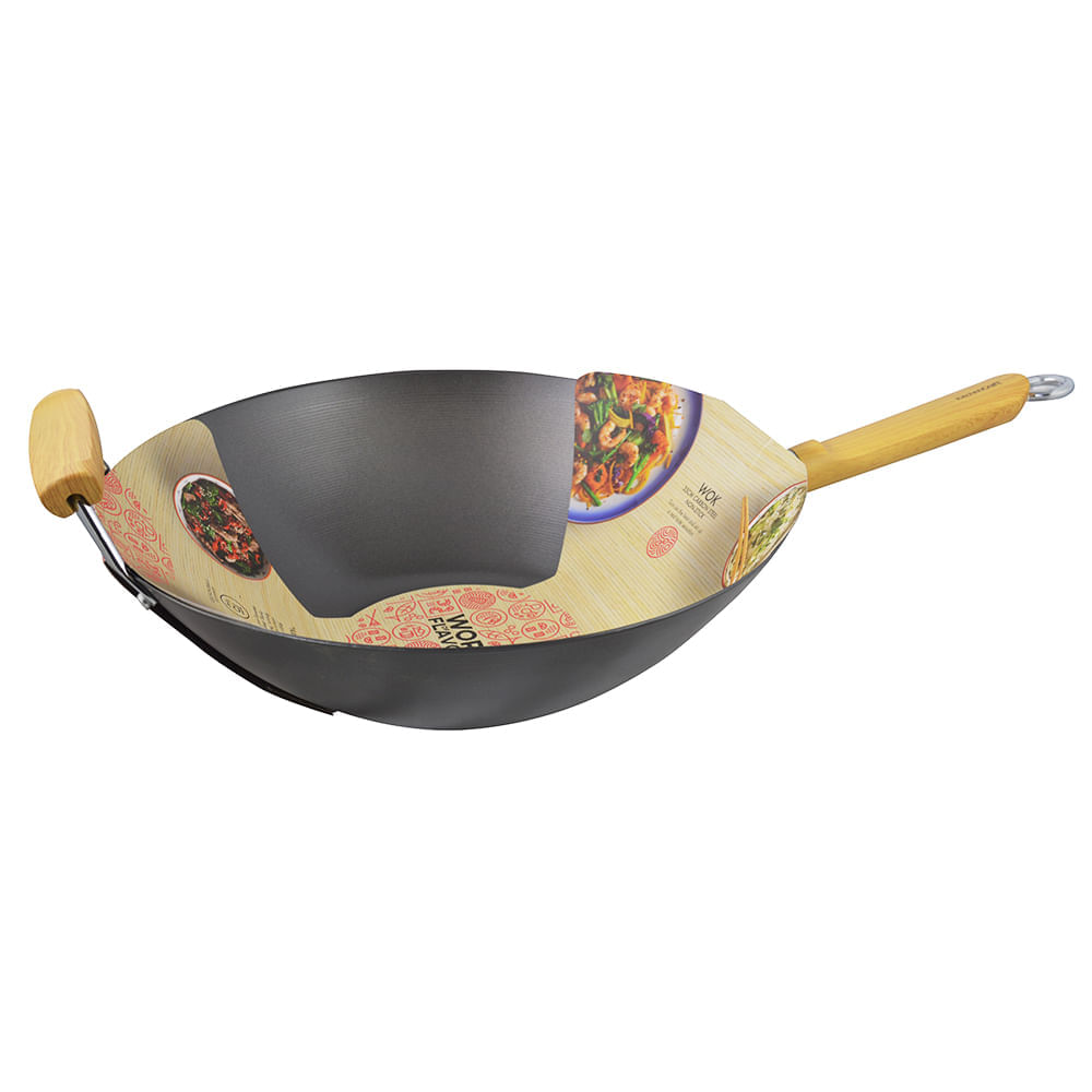 Sartén wok con asa y mango - Devoto Hnos. S.A.