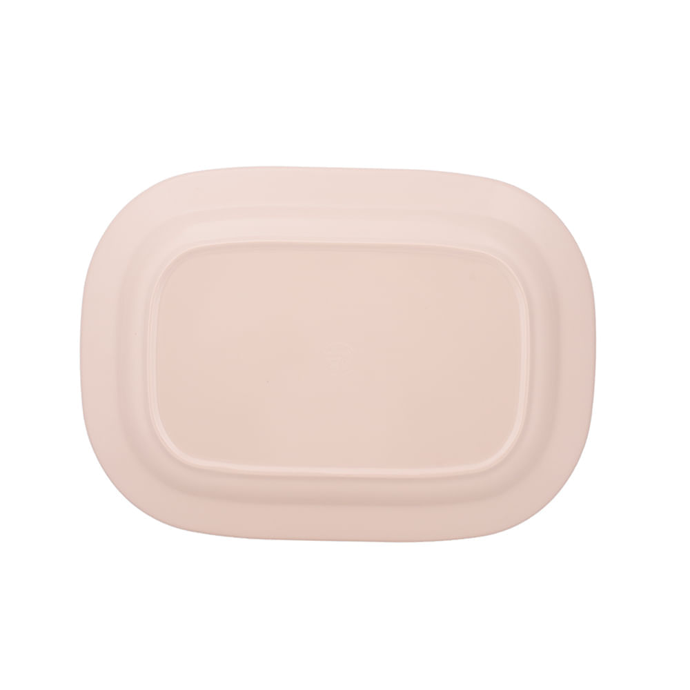 Bandeja rectangular 43 cm diseño Hojas terracota con relieve - Devoto Hnos. S.A.