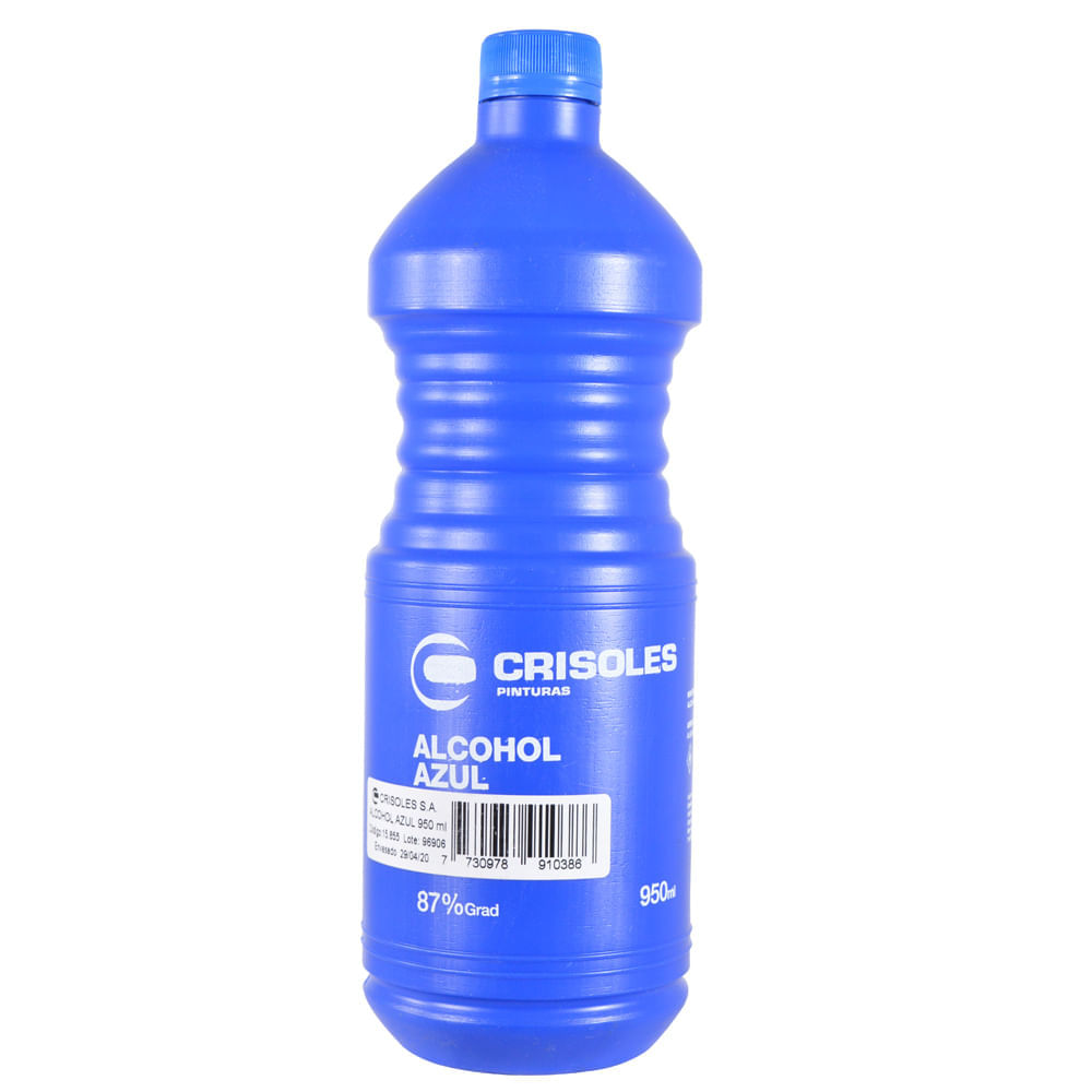 Alcohol azul CRISOLES 950ml - Devoto Hnos. S.A.
