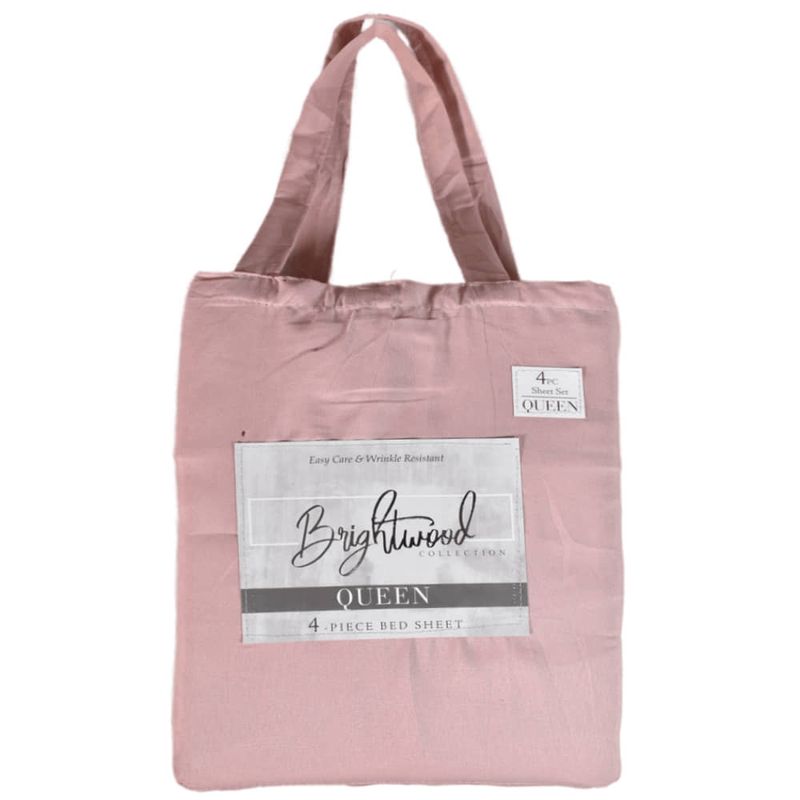 Juego de sábanas Queen ESQ42828GR lisa rosa - Devoto Hnos. S.A.