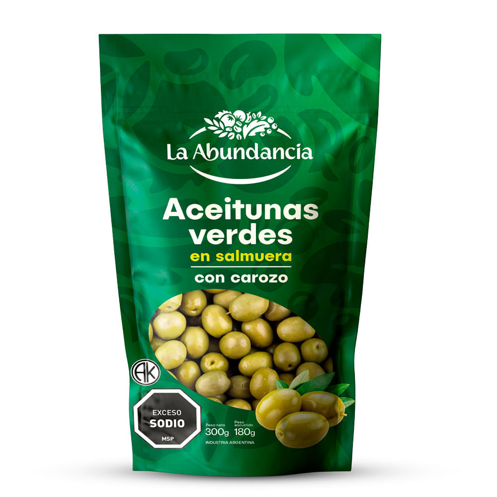 Aceitunas con Carozo LA ABUNDANCIA 180g - Devoto Hnos. S.A.