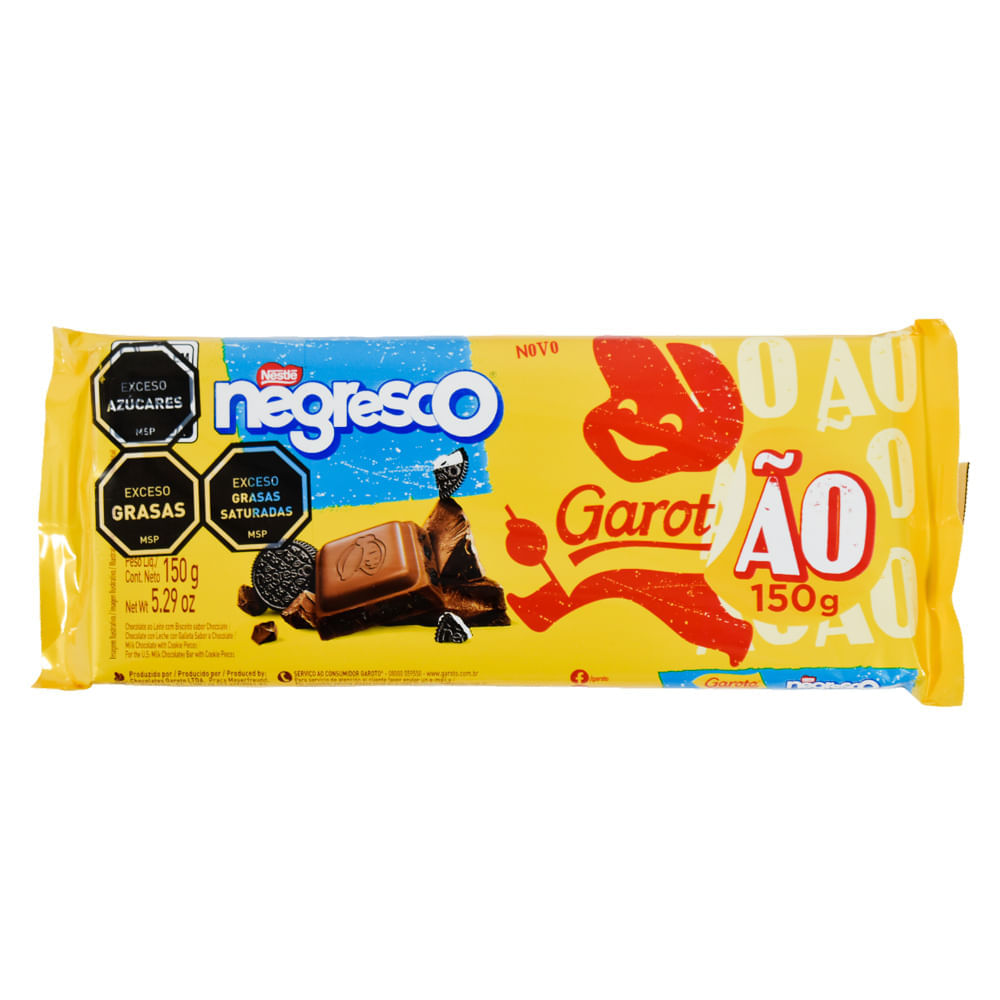 Chocolate GAROTO Negresco 150 g - Devoto Hnos. S.A.
