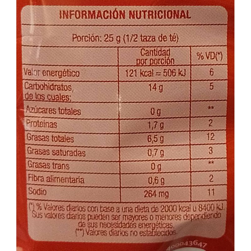 PALI CHIPS jamón 320 g - Devoto Hnos. S.A.