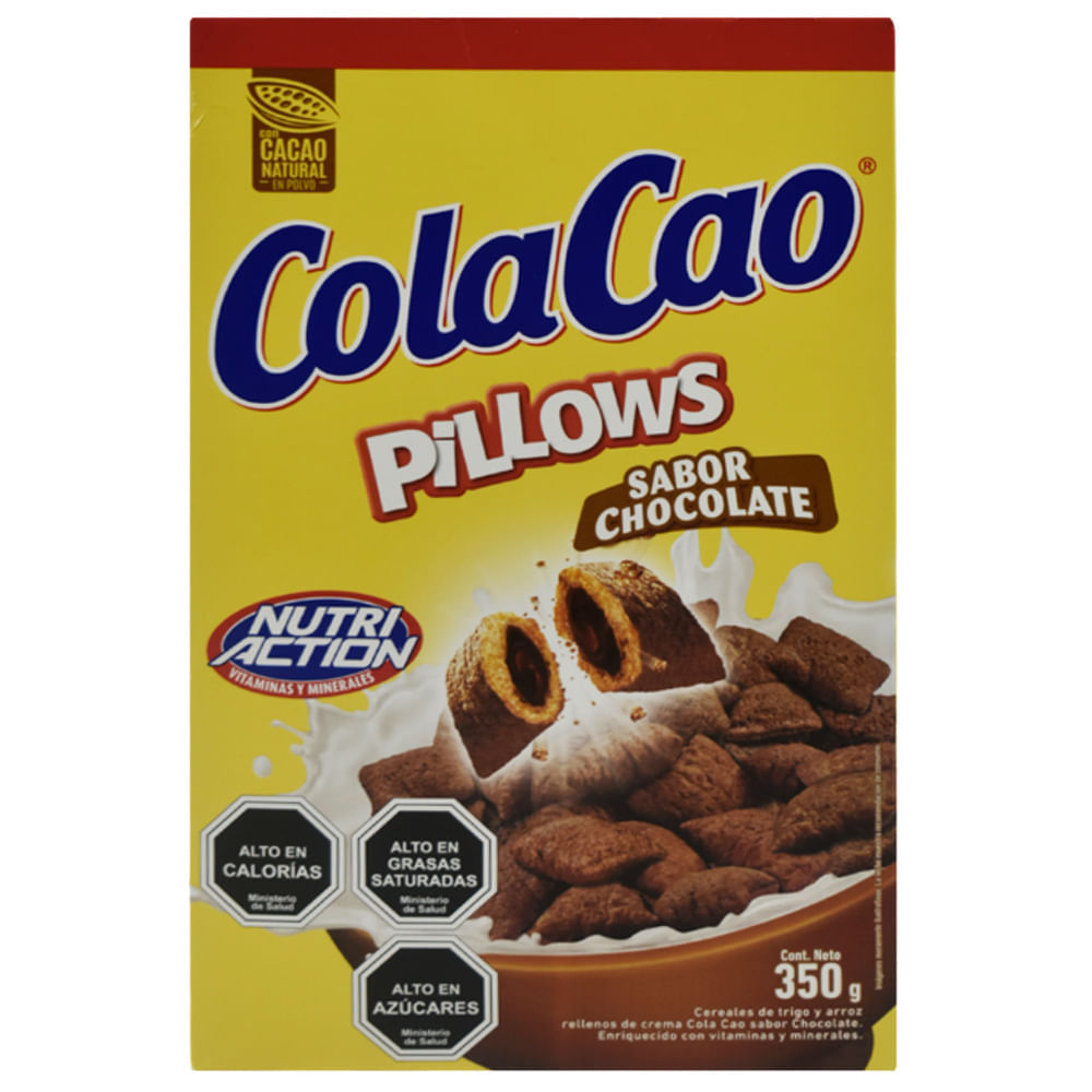 Cereales Cola Cao Rellenos Chocolate Pillows 350 g - Devoto Hnos. S.A.