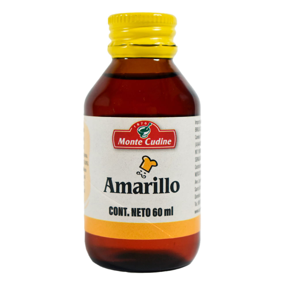 Color repostería amarillo MONTE CUDINE 60 ml - Devoto Hnos. S.A.