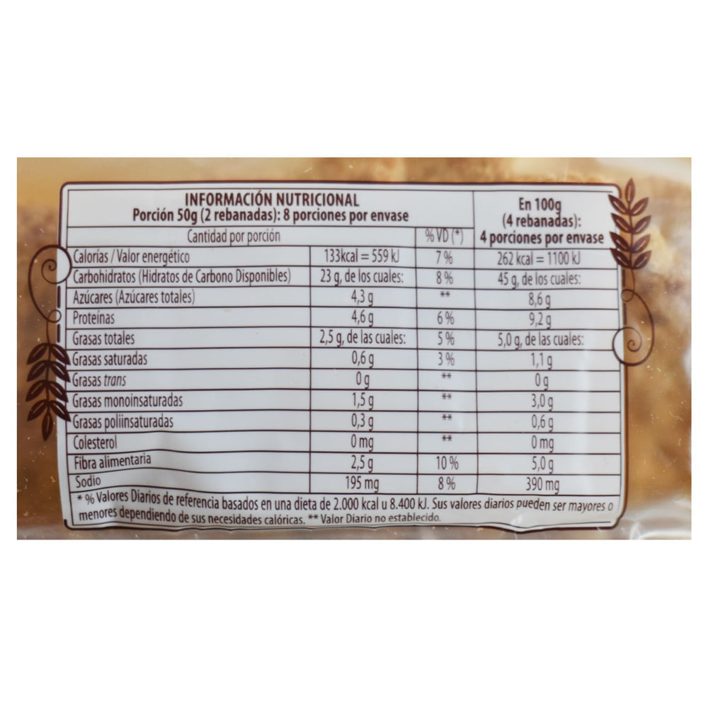 Pan integral BAUDUCCO 400 g - Devoto Hnos. S.A.