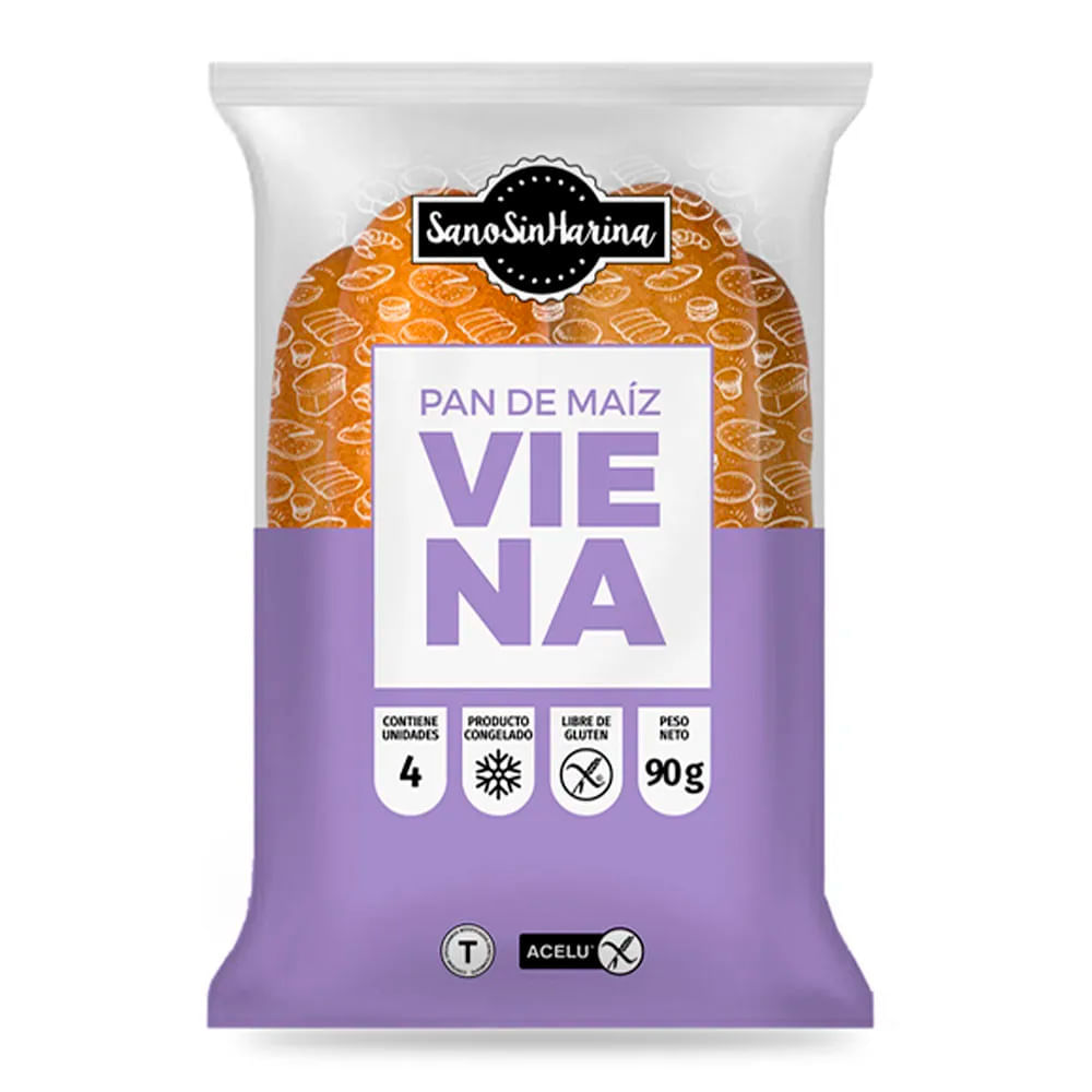 Pan de Viena x 4 un. SANOSINHARINA - Devoto Hnos. S.A.