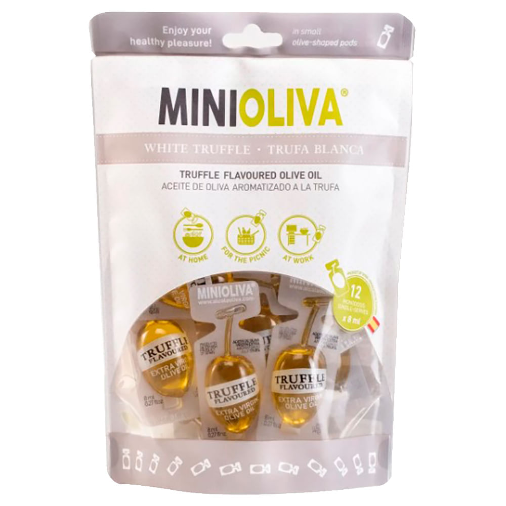 Aceite de oliva a la trufa MINIOLIVA 96 ml - Devoto Hnos. S.A.