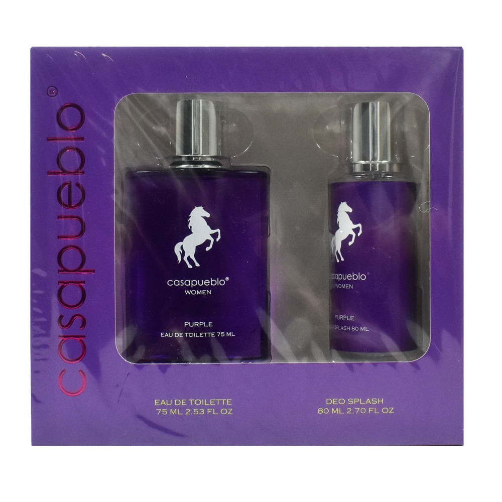 Pack CASAPUEBLO Wild Edt + Deo Splash Purple 75+80 ml - Devoto Hnos. S.A.