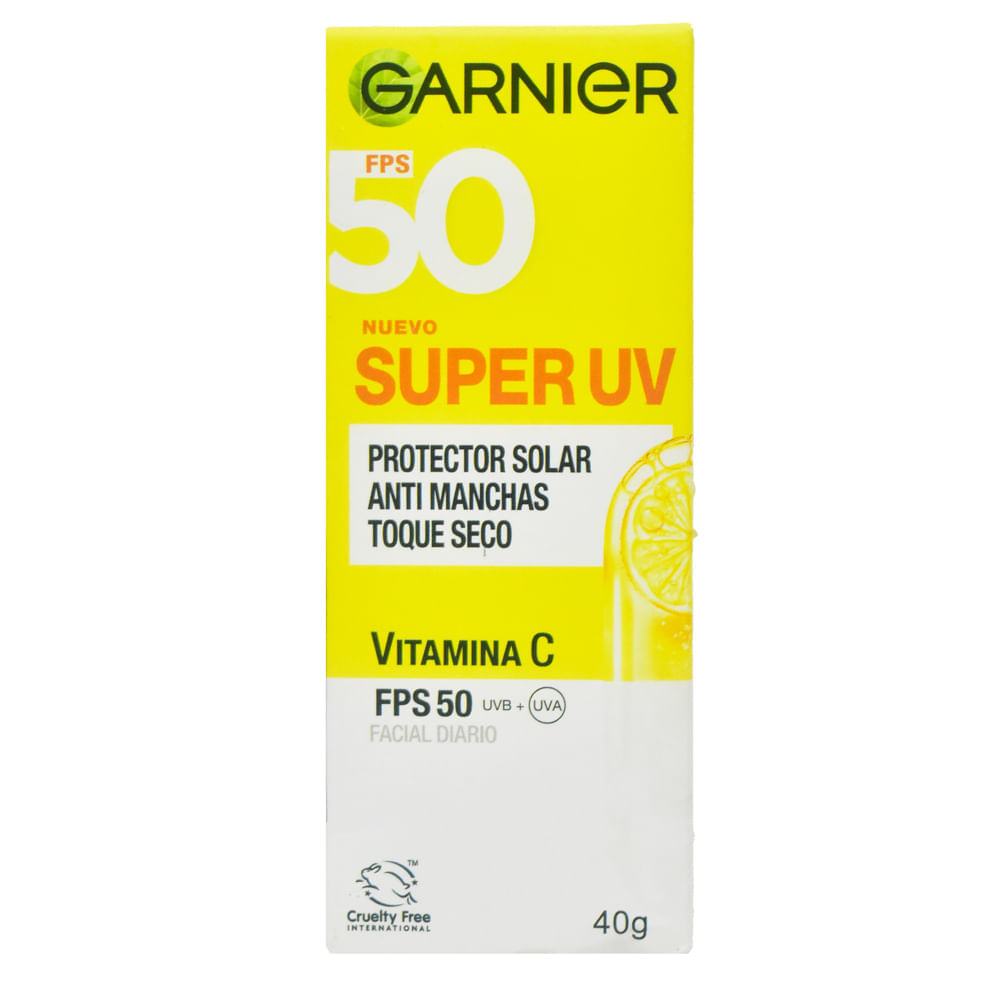 Protector Solar Facial GARNIER Súper UV fps 50 + 40 - Devoto Hnos. S.A.