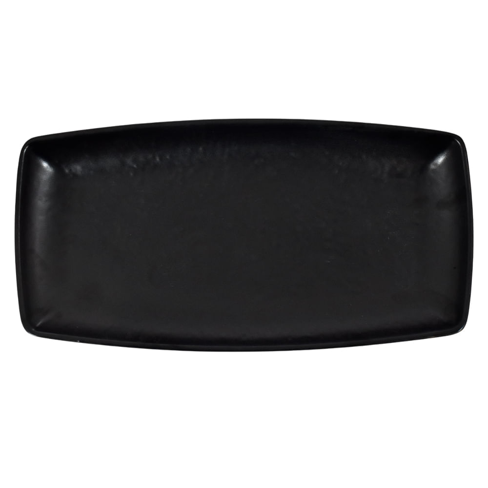 Plato rectangular melamina negro 33,1 x 16,8 x 3,5 cm - Devoto Hnos. S.A.
