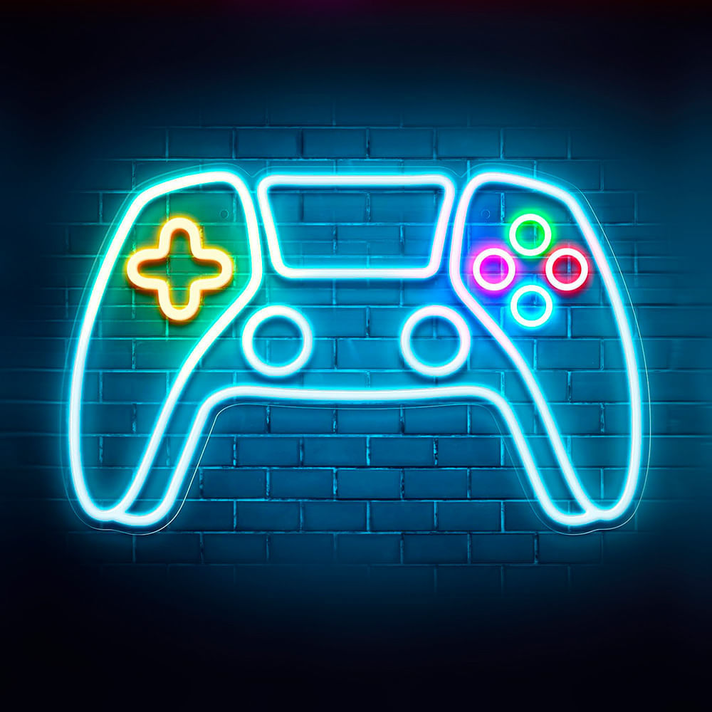 Cartel de Neón Control PS5 40x26 cm Usb 5V - Devoto Hnos. S.A.